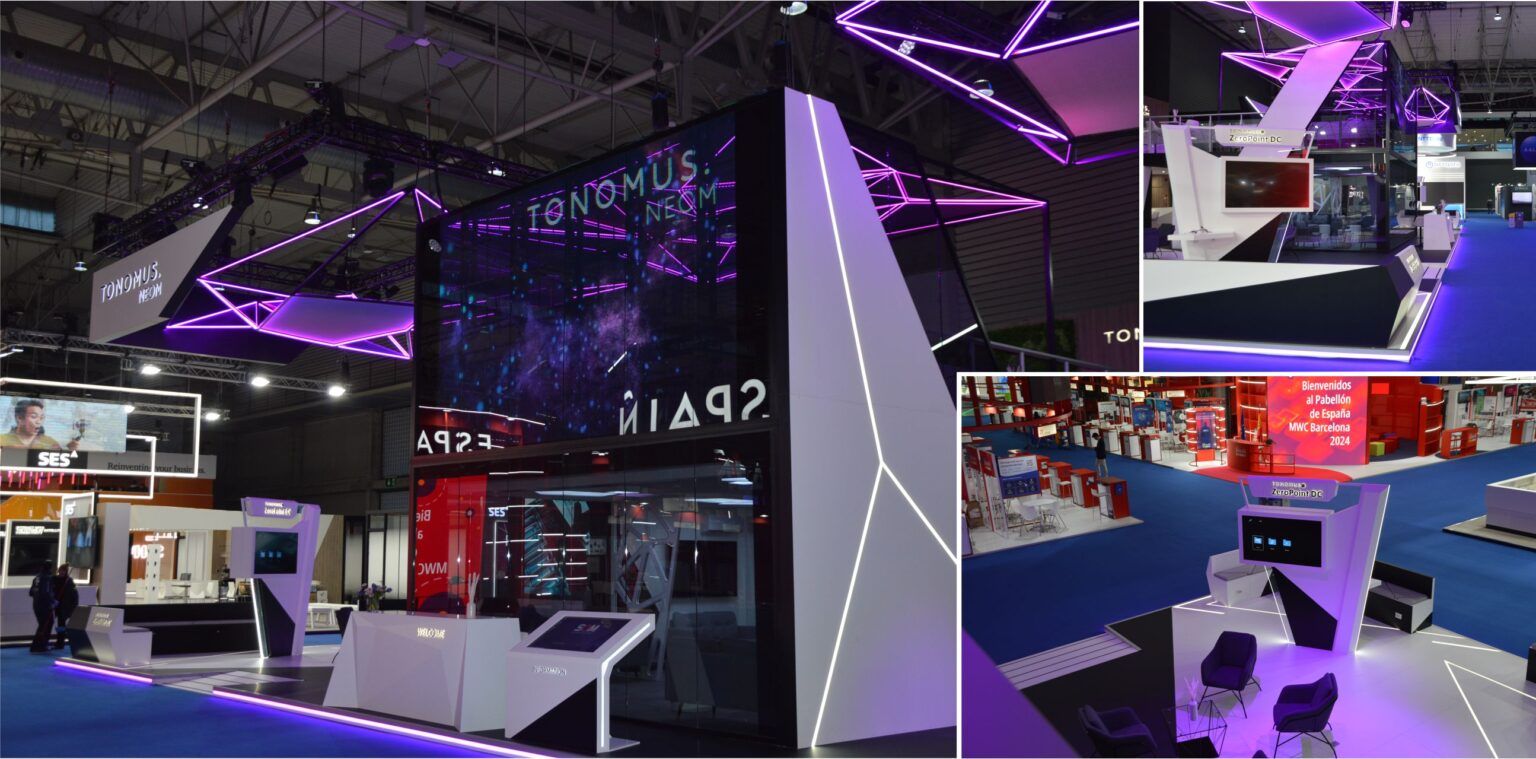 TONOMUS NEOM Montaje por 2do año en MWC - Elephant Projects